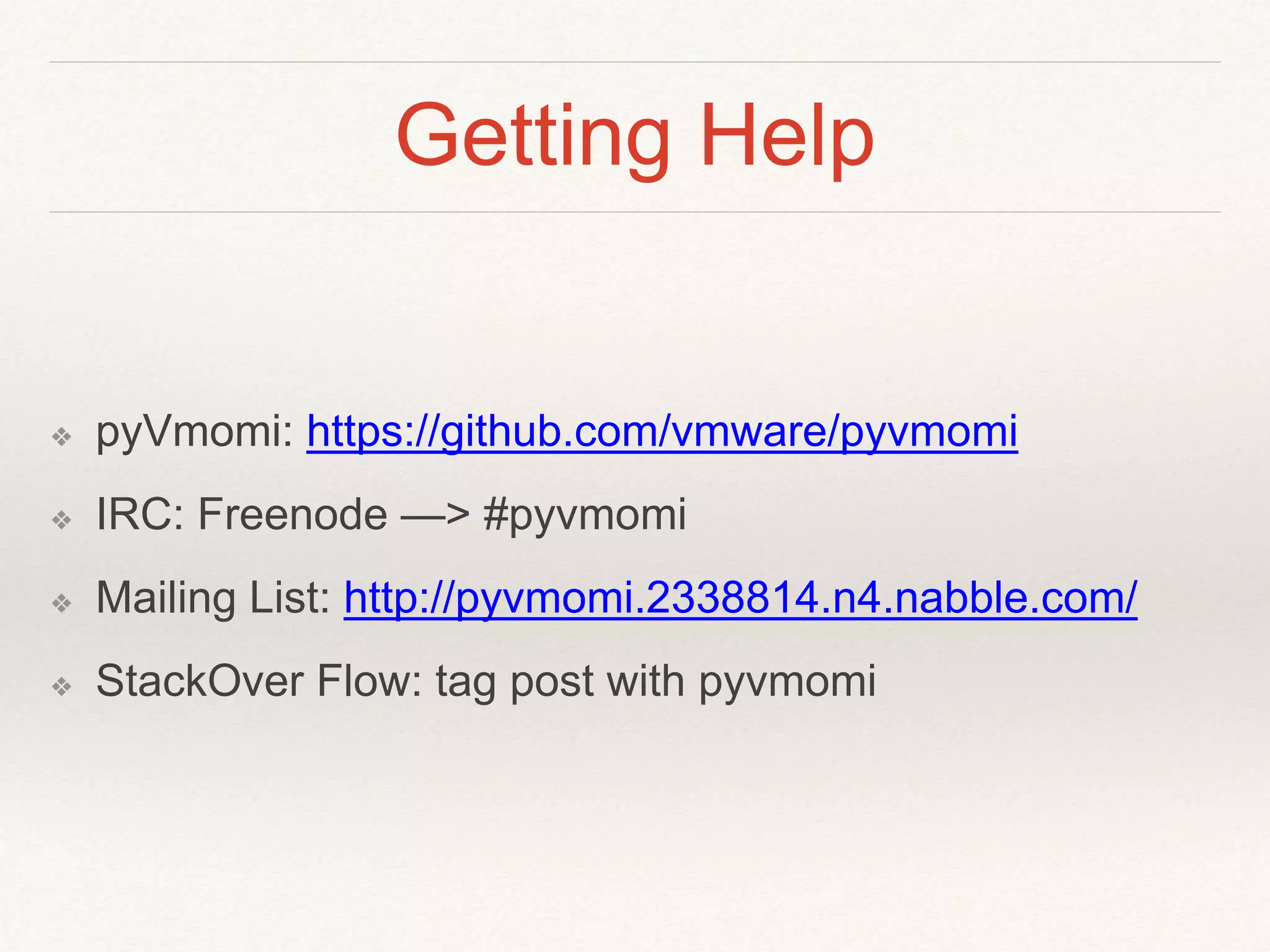 Introduction to vSphere APIs Using pyVmomi | PPTX | Operating Systems ...