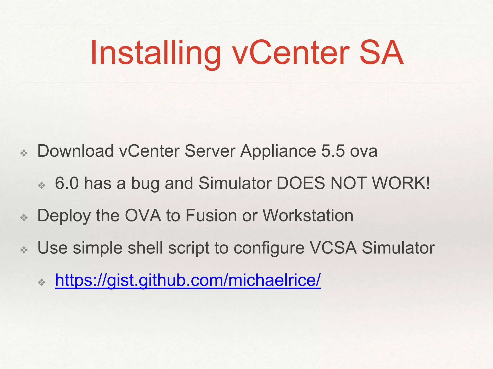 Introduction to vSphere APIs Using pyVmomi | PPT