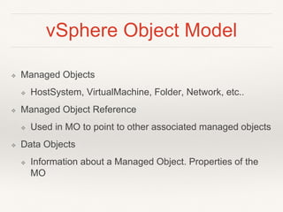 Introduction to vSphere APIs Using pyVmomi | PPTX | Operating Systems | Computer Software and ...