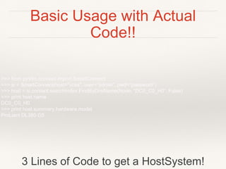 Introduction to vSphere APIs Using pyVmomi | PPTX | Operating Systems | Computer Software and ...