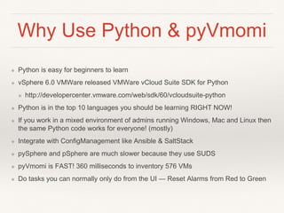 Introduction to vSphere APIs Using pyVmomi | PPTX | Operating Systems ...