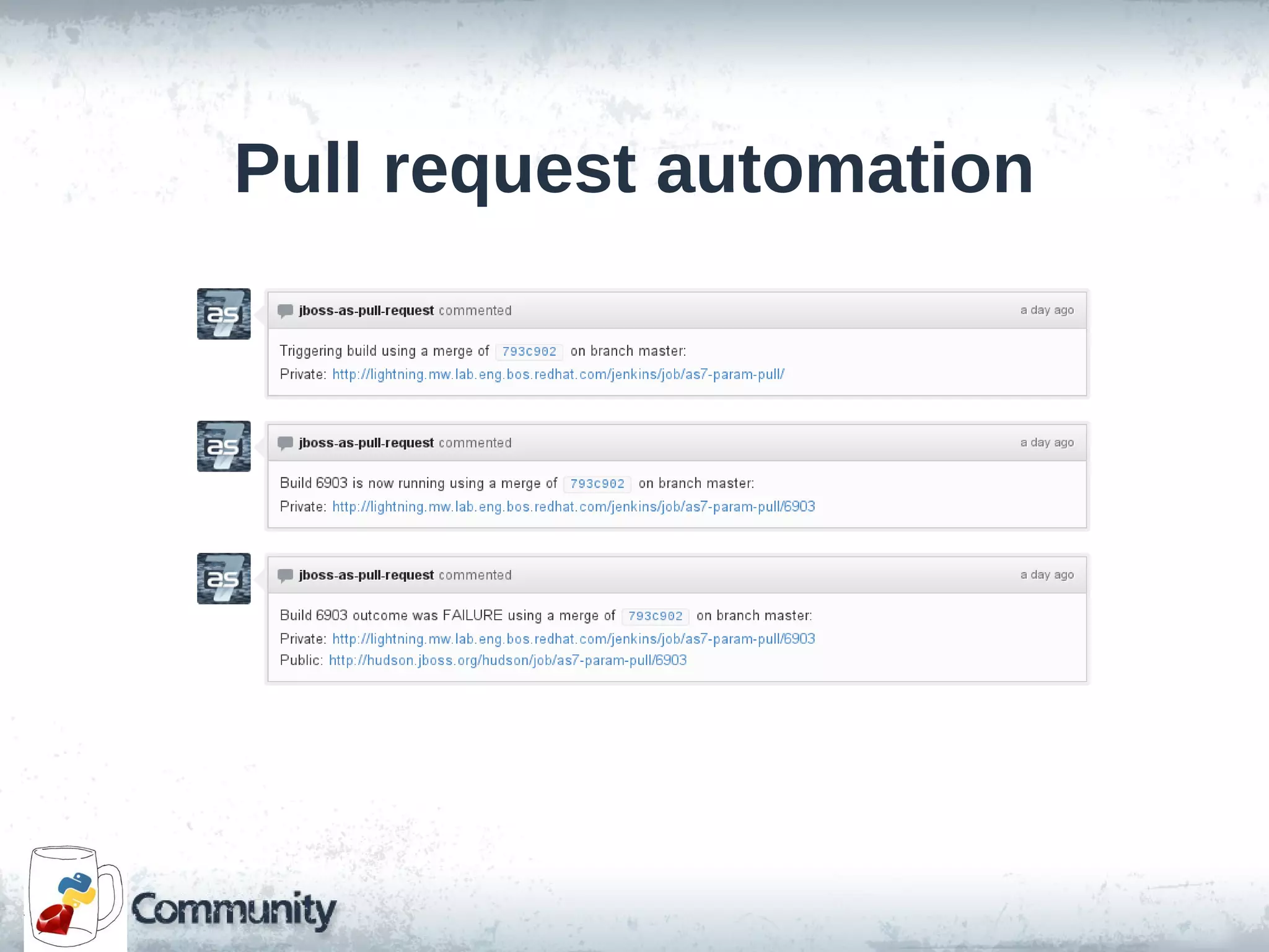 PyVo & BRUG - automating github workflow with Jenkins CI | PPT PyVo & BRUG - automating github workflow with Jenkins CI | PPT