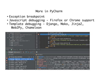 Debugging (Django) application in PyCharm | PPT