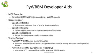 PyWBEM Rapid Overview | PPT