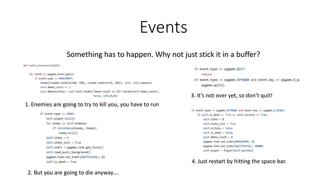 Pyweek presentation | PPT | Free Download