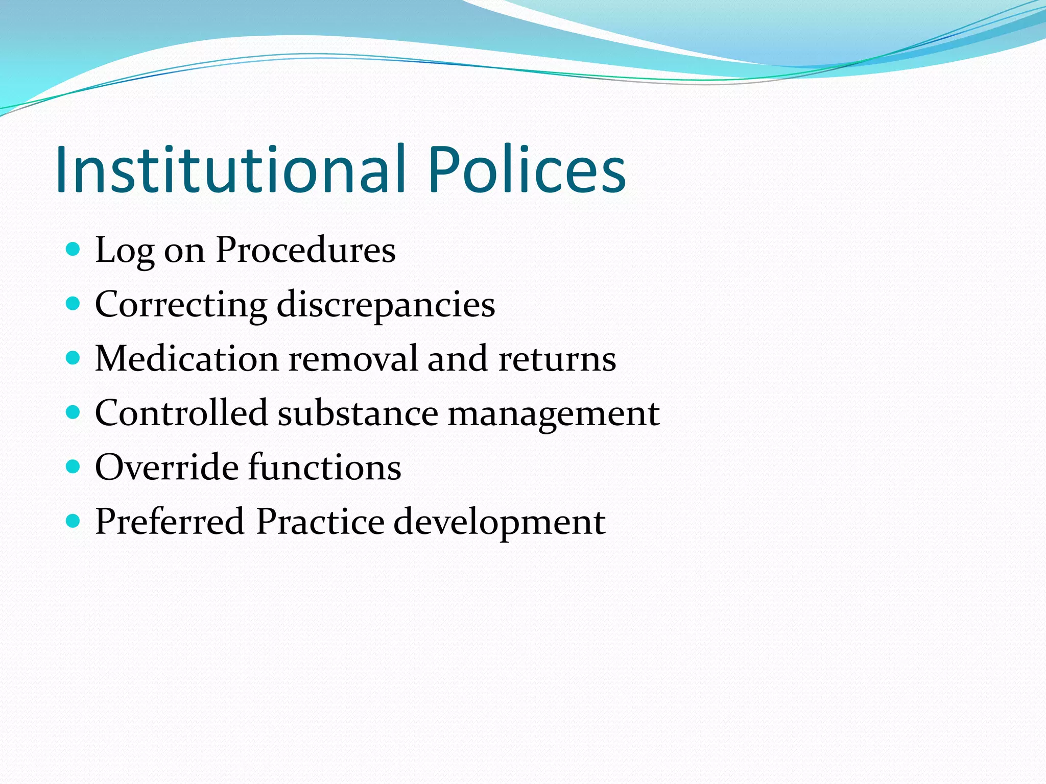 Pyxis medication administration system | PPTX