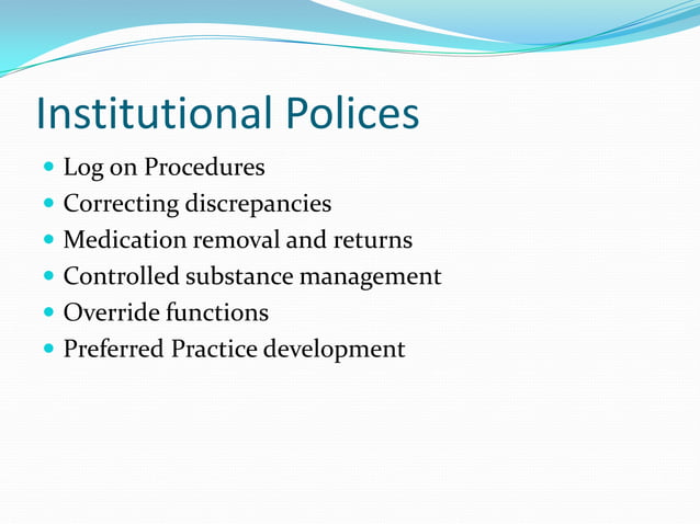 Pyxis medication administration system | PPTX