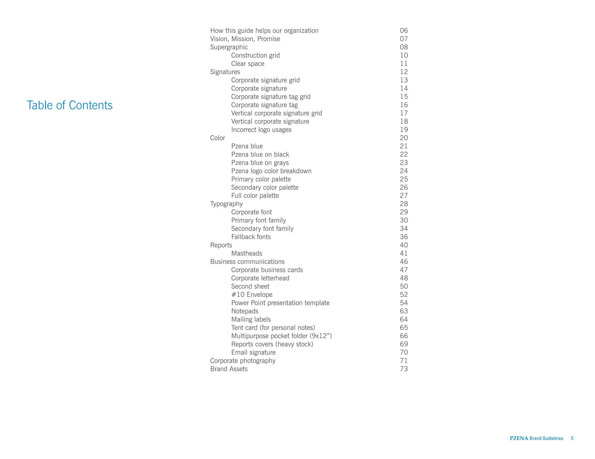 Pzena brand-identity-guidelines-official | PPT