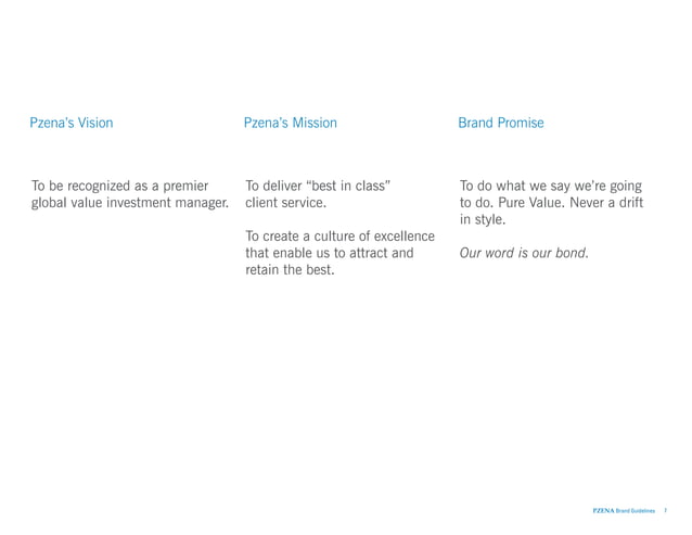 Pzena brand-identity-guidelines-official | PPT