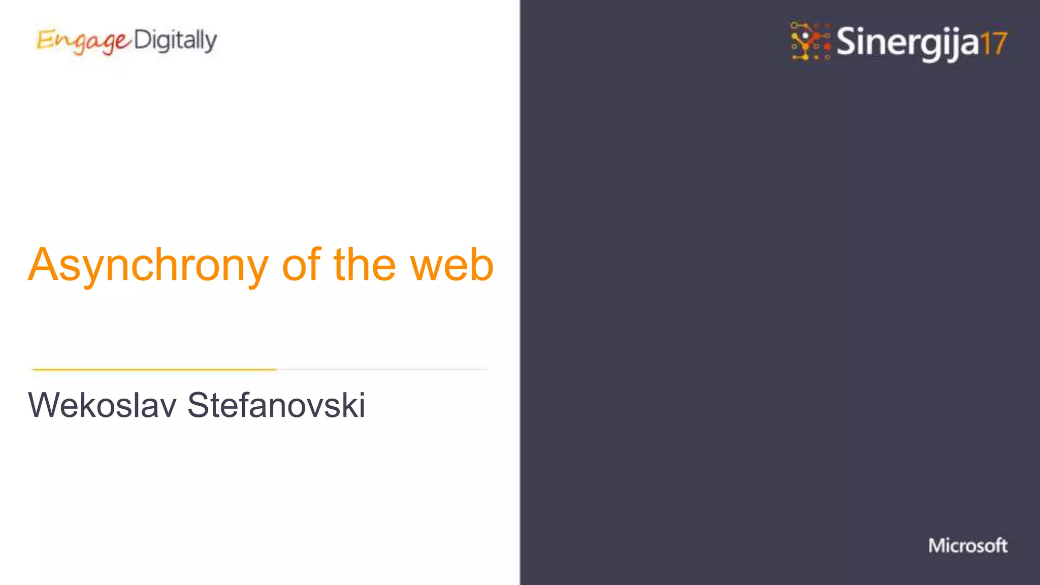 Asynchrony on the web | PPT