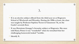 The Harry Potter Quiz | PDF