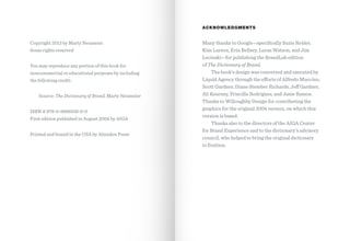 The Dictionary of Brand | PDF