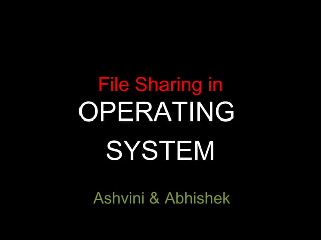 File Sharing | PPT