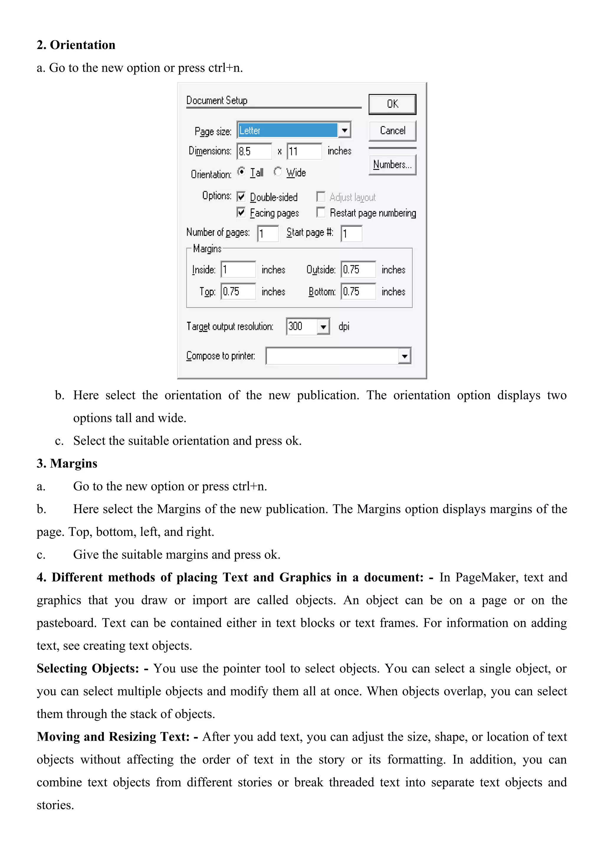 Write down the steps of create a New Page in Page Maker use the following option. By Shobhit ...