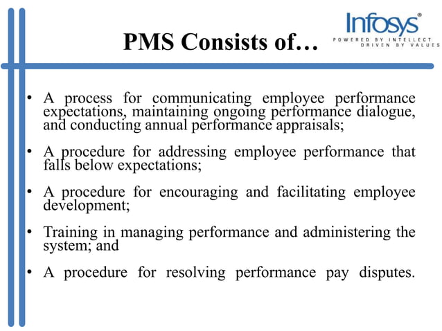 PMS OF INFOSYS | PPTX | Human Resources | Business
