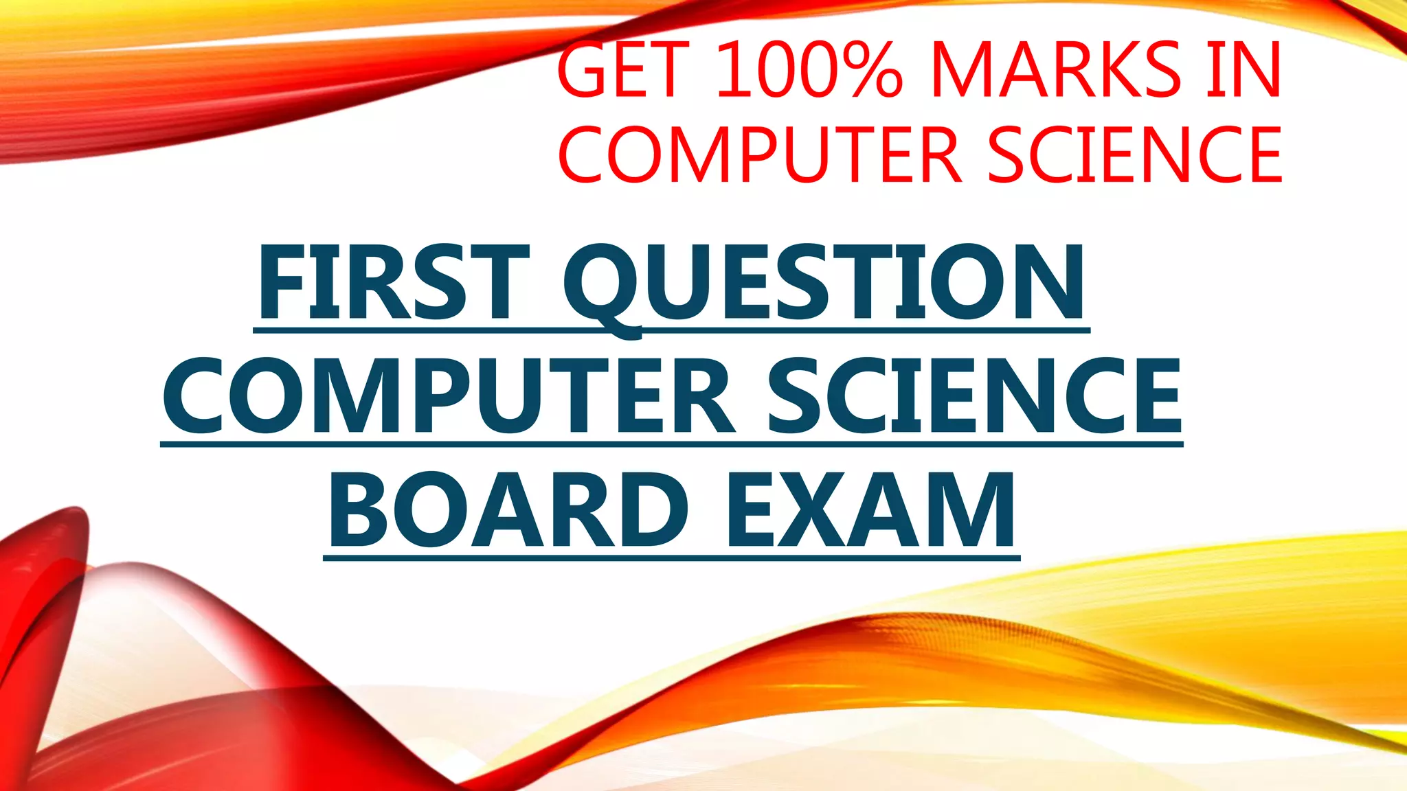 CHOOSE THE CORRECT IDENTIFIER - Q.1 CBSE CS EXAM | PPT