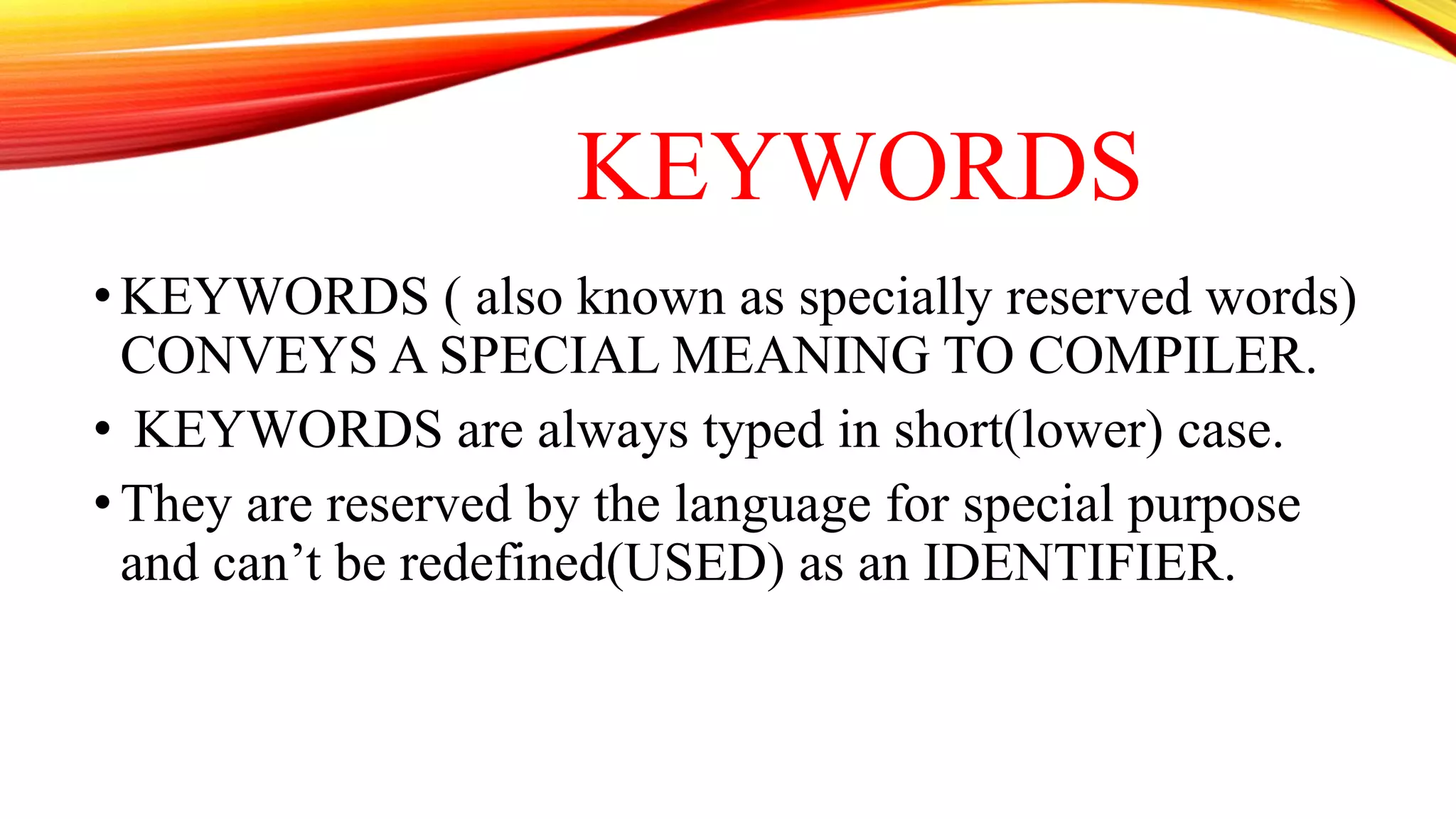 CHOOSE THE CORRECT IDENTIFIER - Q.1 CBSE CS EXAM | PPTX