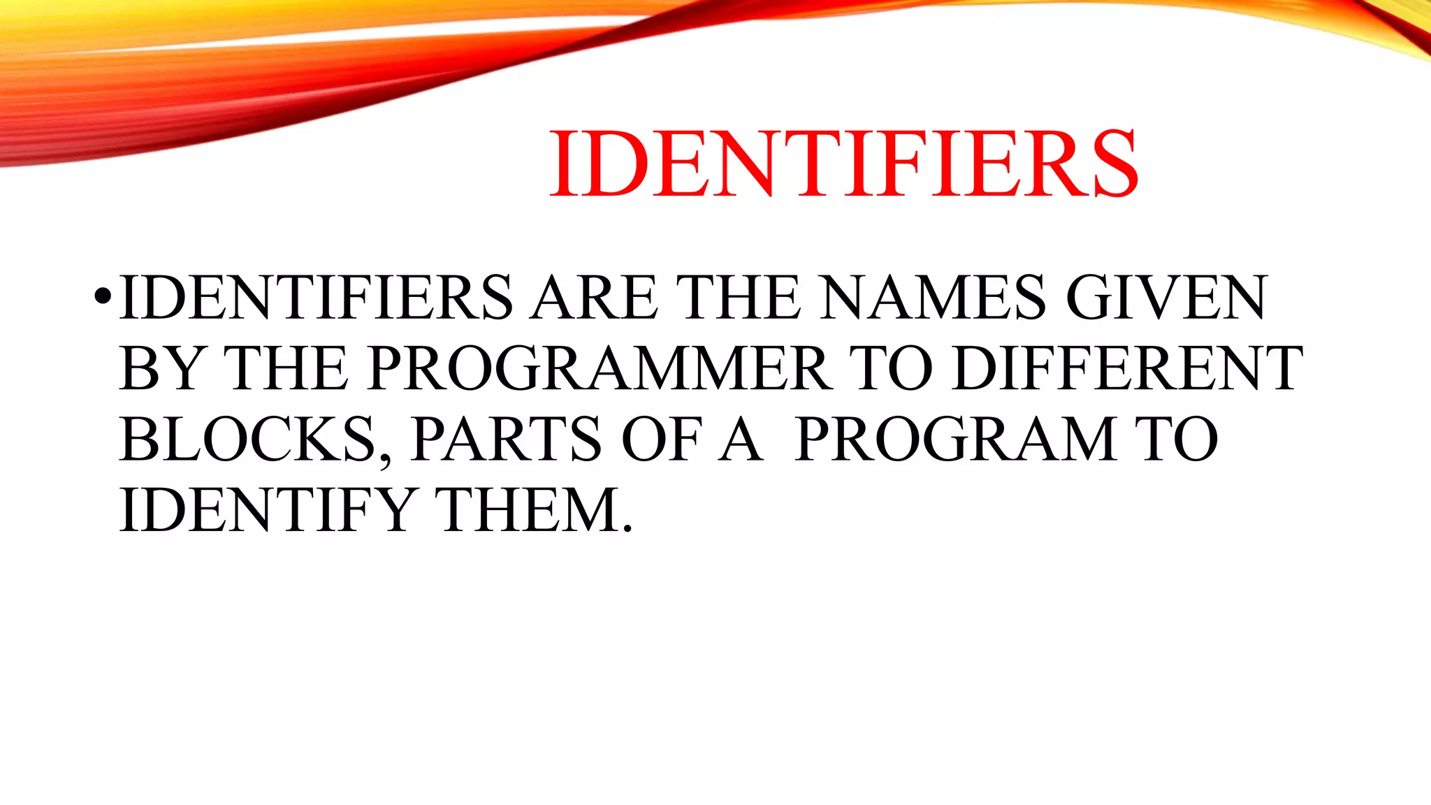 CHOOSE THE CORRECT IDENTIFIER - Q.1 CBSE CS EXAM | PPT