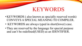 CHOOSE THE CORRECT IDENTIFIER - Q.1 CBSE CS EXAM | PPT