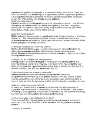 Q.a.in patternmaking. | PDF