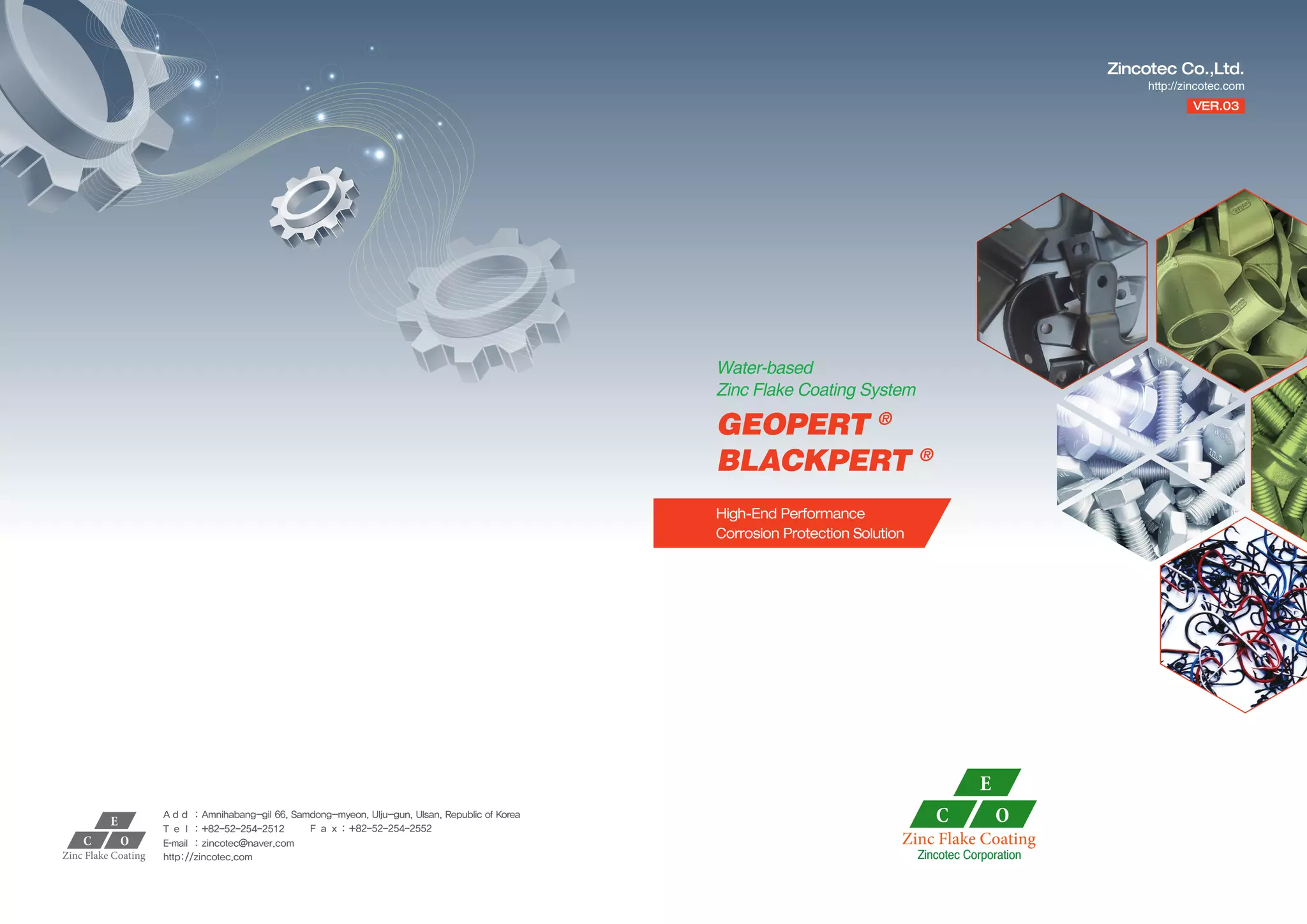 Korea Zinc Flake Coating - Zincotec Co., Ltd. | PDF