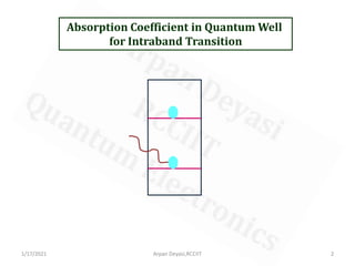 Absorption coefficient of quantum well structure | PDF