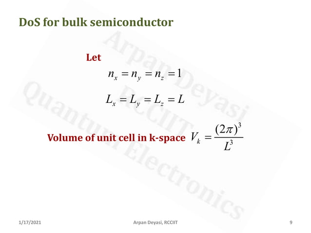 DoS of bulk and quantum structures | PDF