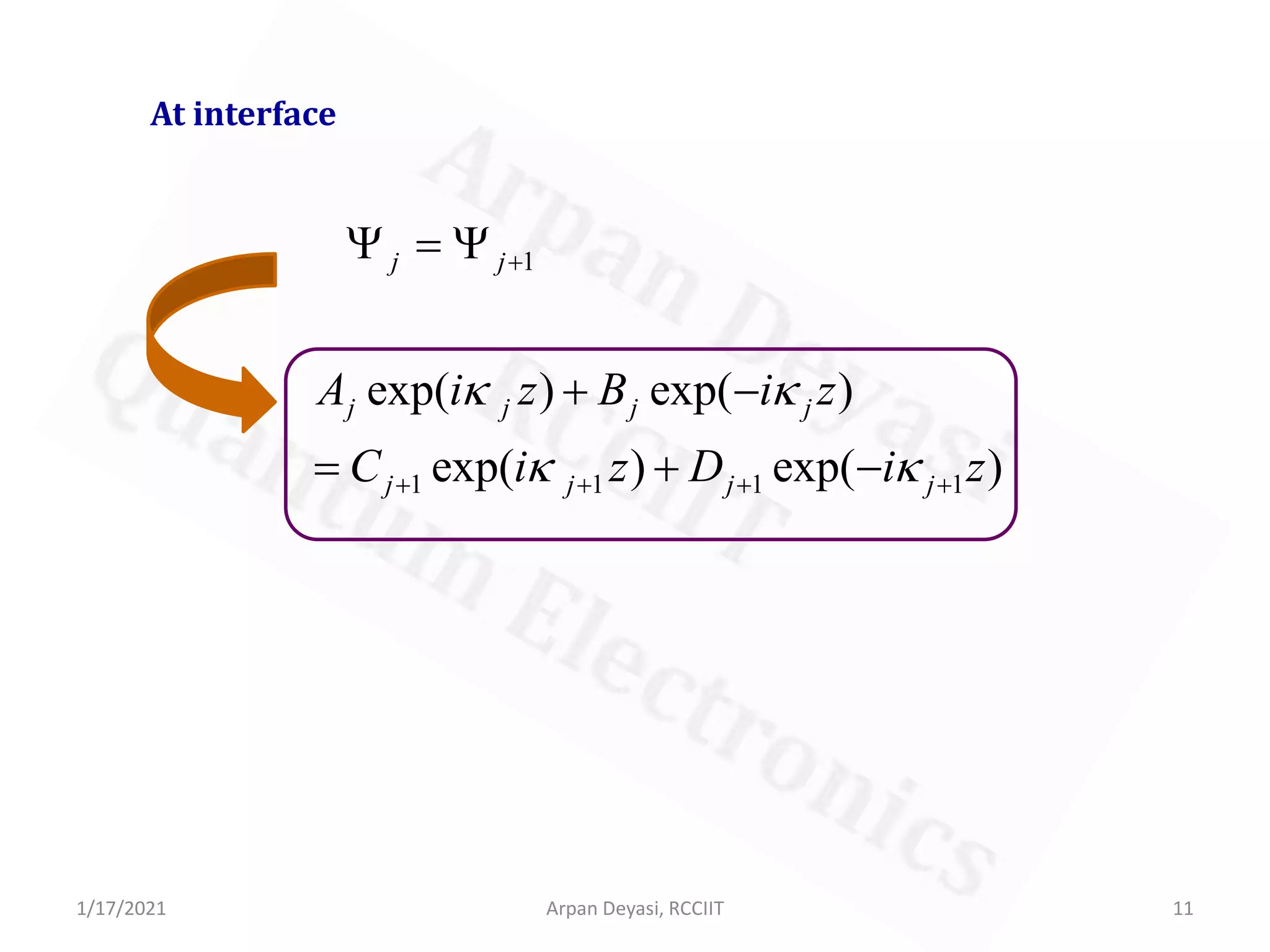 Calculation Of Transmission Coefficient Using Propagation Matrix Method