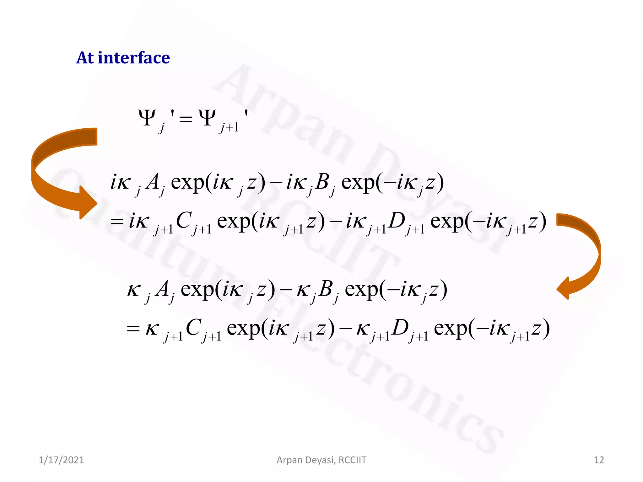 Calculation Of Transmission Coefficient Using Propagation Matrix Method