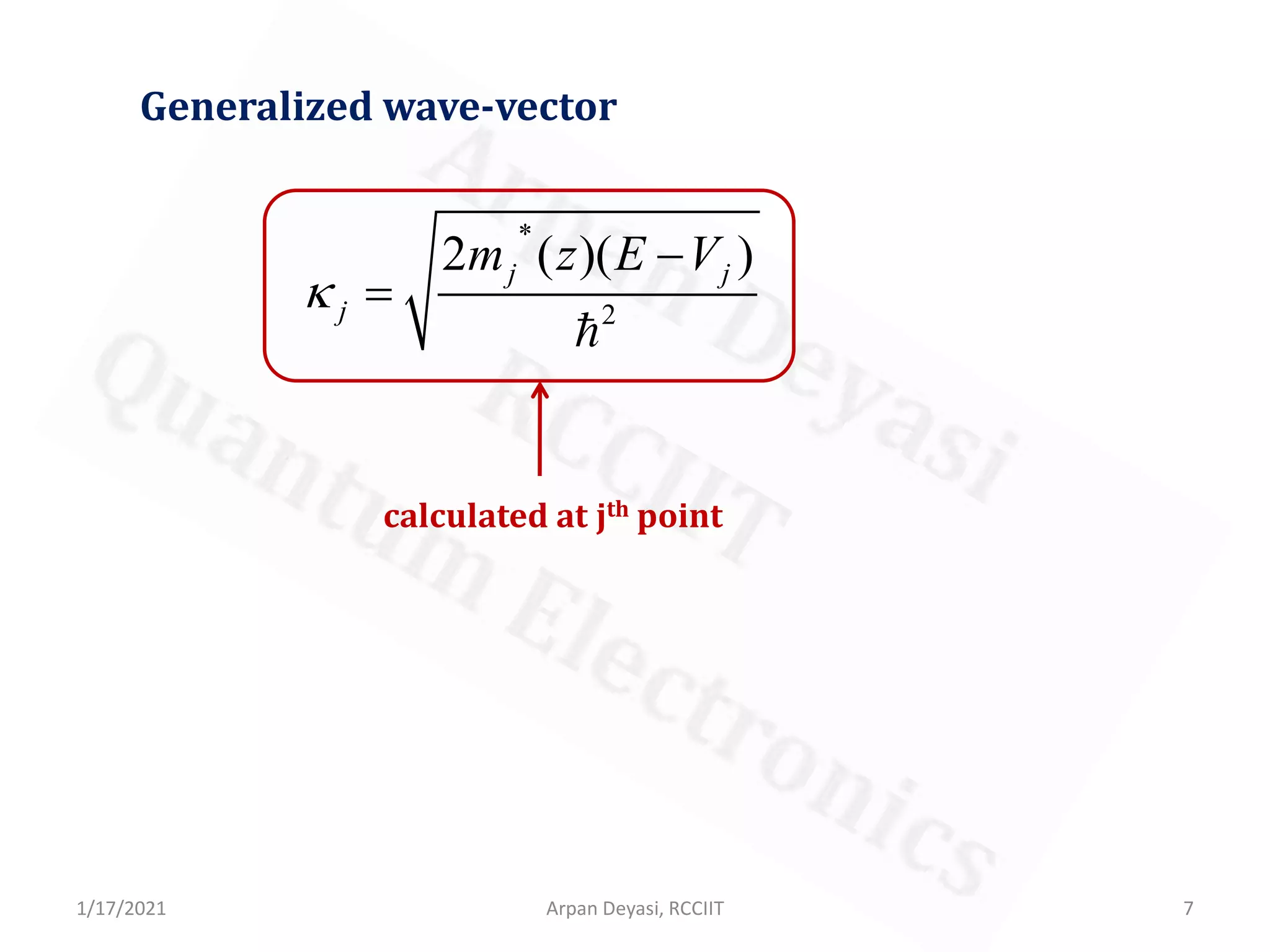 Calculation Of Transmission Coefficient Using Propagation Matrix Method