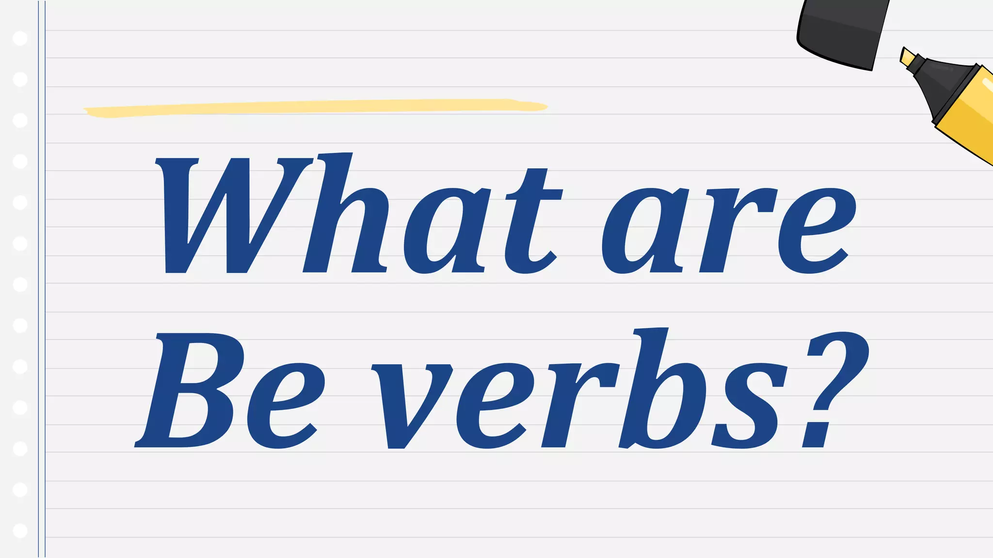 Use of Be Verbs | PPTX