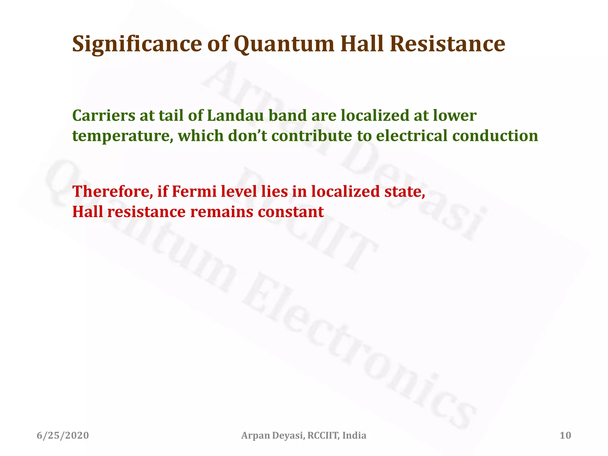 Quantum Hall Effect | PDF