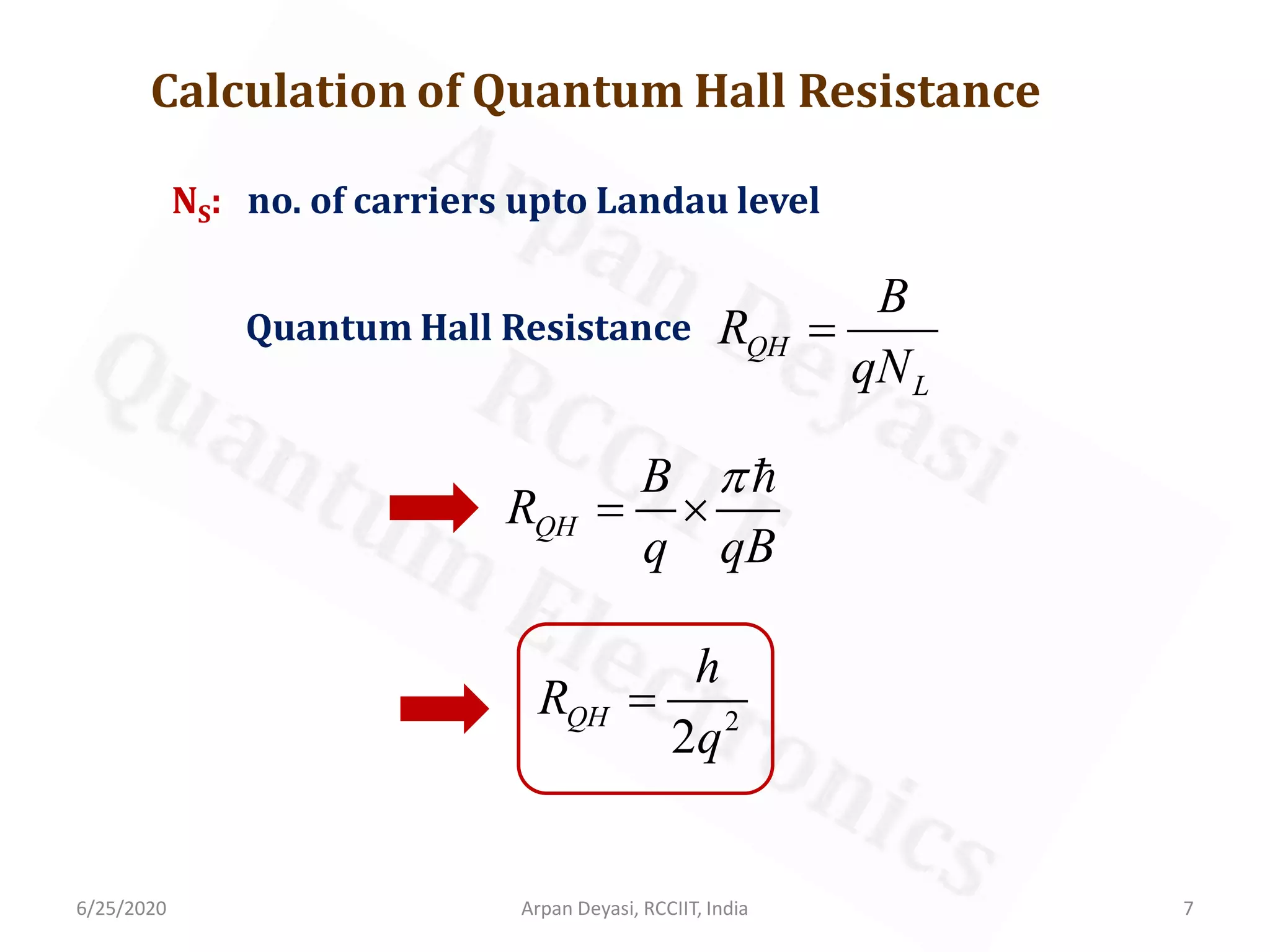 Quantum Hall Effect | PDF