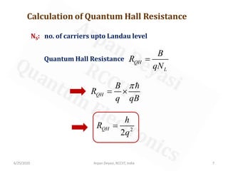 Quantum Hall Effect | PDF