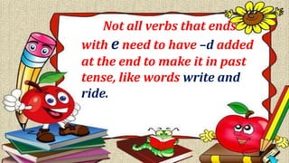 Simple Past Tense of the Verb | PPTX