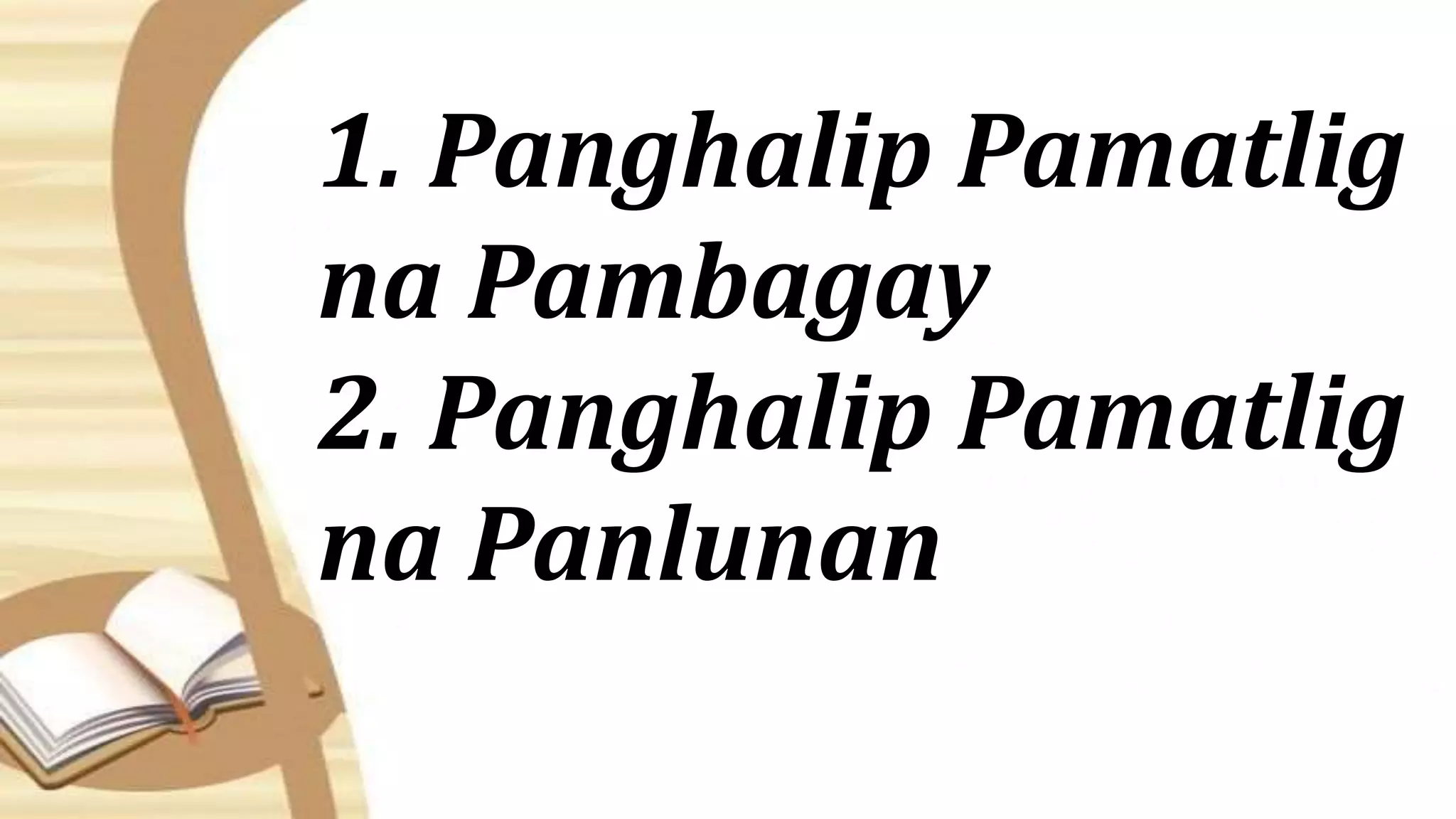 PANGHALIP PAMATLIG | PPTX