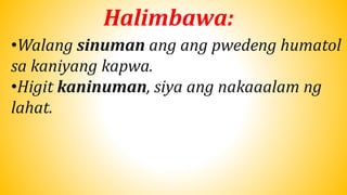 PANGHALIP PANAKLAW | PPTX