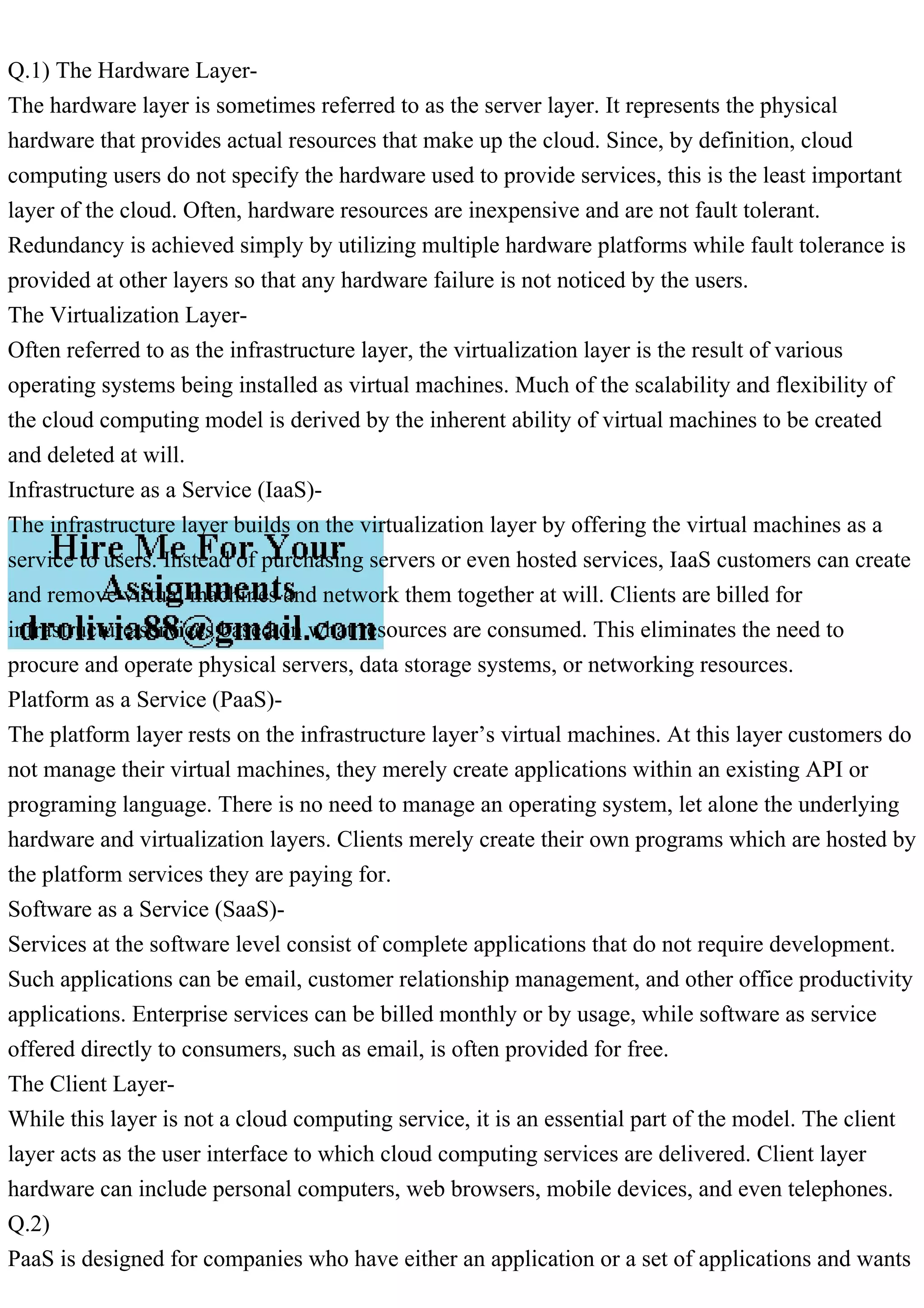 Q.1) The Hardware Layer-The hardware layer is sometimes referred t.pdf