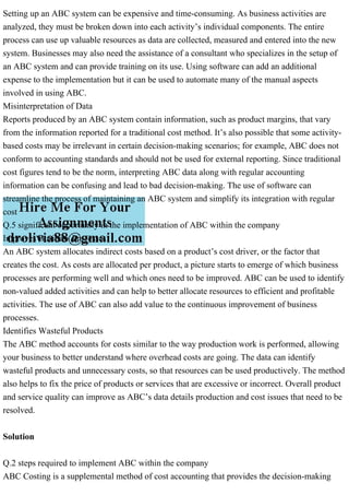 Q.2 steps required to implement ABC within the companyABC Costing .pdf