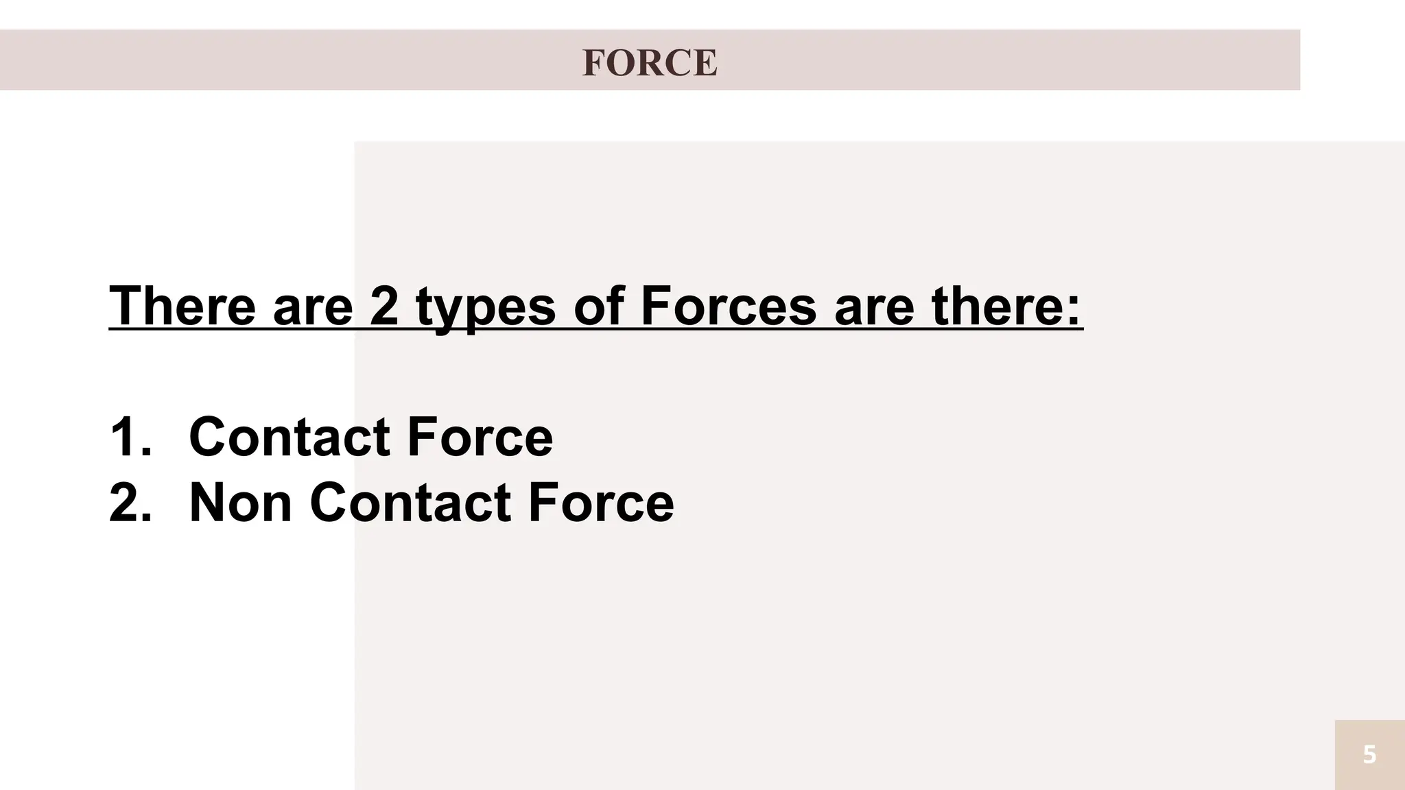 Forces and types. contact force and non contact forses | PPTX