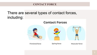 Forces and types. contact force and non contact forses | PPTX