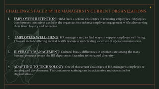 Challenges faced by the managers in current organization | PPT