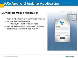 Q-Aud -Mobile Audit, Process Check and Inspection Software | PDF
