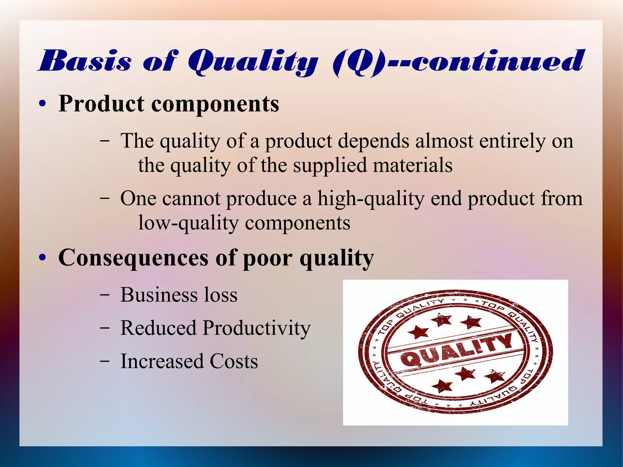Quality (Q), Cost (C), Delivery (D)---Q-C-D | ODP