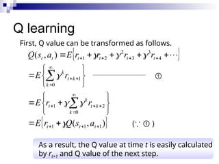A guide to Q learning mathematics and its derivation | PPT