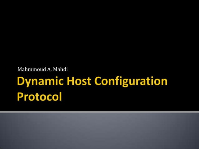 Lesson 6: Dynamic Host Configuration Protocol A | PPSX | Computer ...
