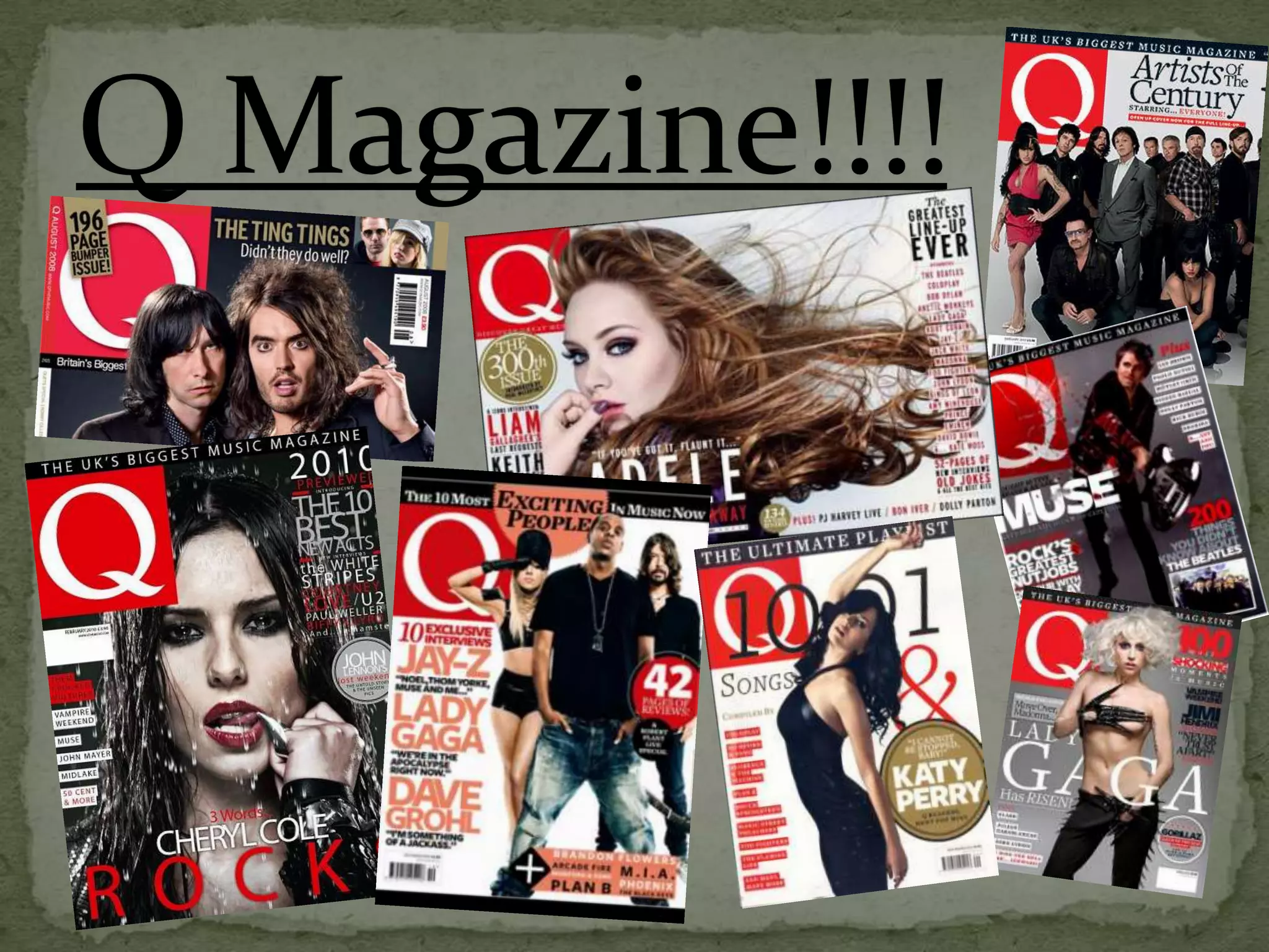 Q magazine-presentation | PPT