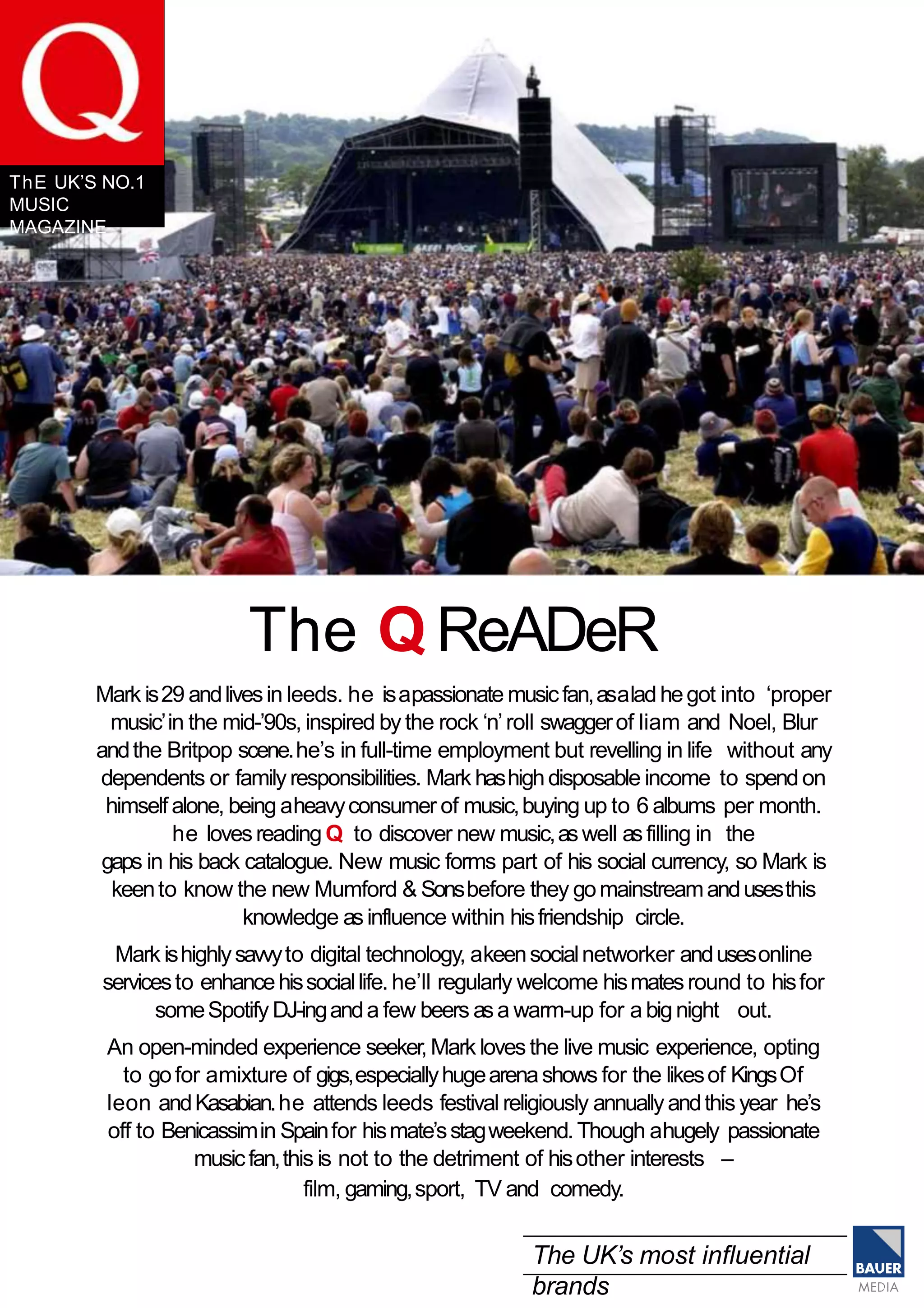 Q magazine media pack | PPTX