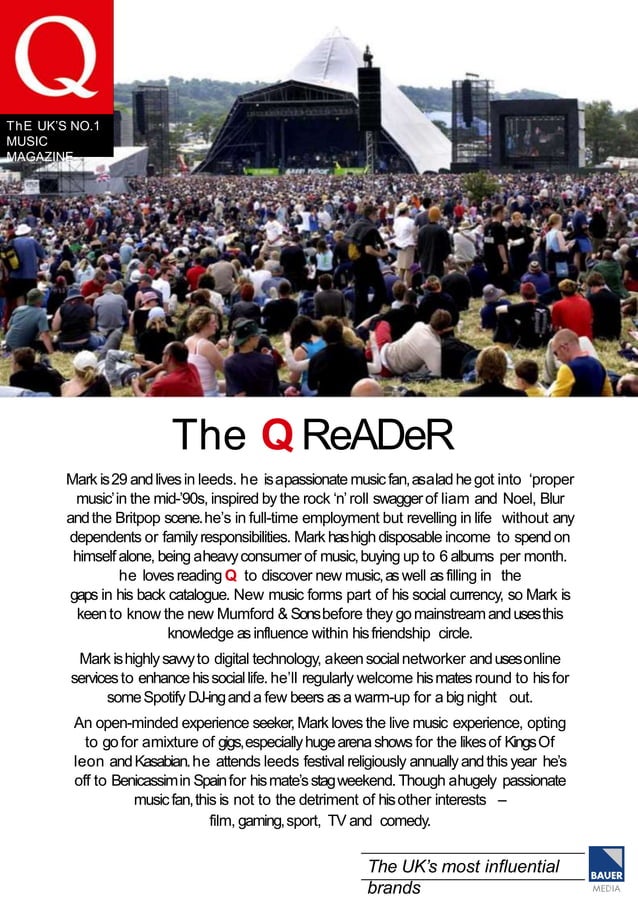 Q magazine media pack | PDF