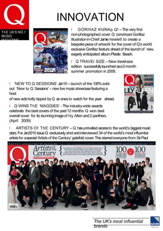 Q magazine media pack | PPTX
